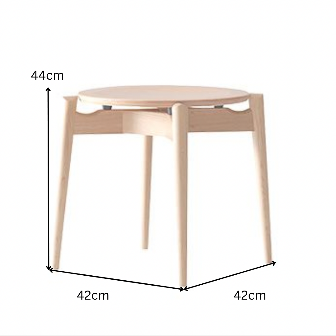 Forms Wooden Seat Stackable Stool | Beech Wood – atomi pte ltd