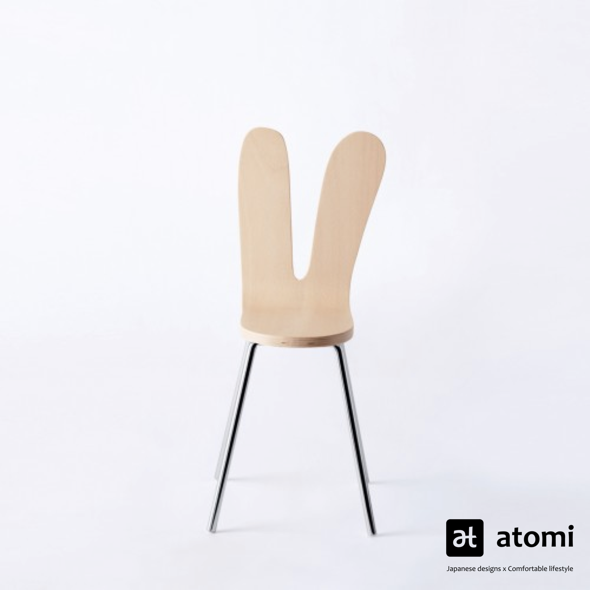 SANAA Armless Chair | Beech Natural – atomi pte ltd