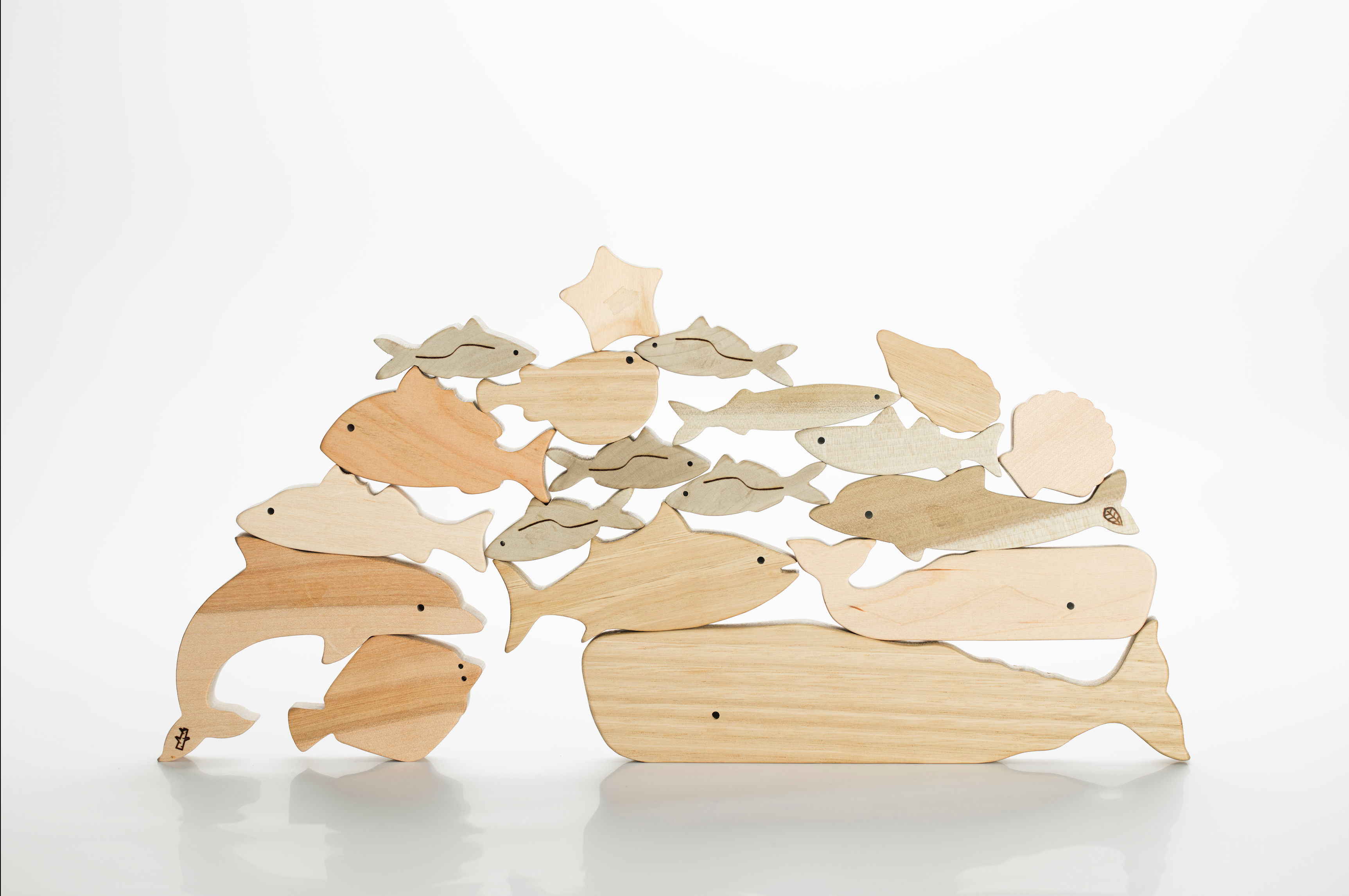 Sea Creatures Wooden Blocks – atomi pte ltd